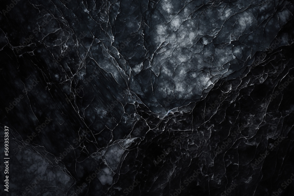 Marble background in dark tones and lighter veins. AI generated image ...