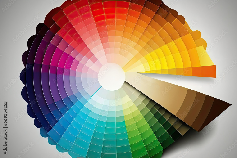 Designer multi-color swatch palette colour guide chart spectrum ... Designer multi-color swatch palette colour guide chart spectrum ...