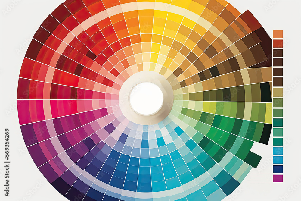 Designer multi-color swatch palette colour guide chart spectrum ... Designer multi-color swatch palette colour guide chart spectrum ...