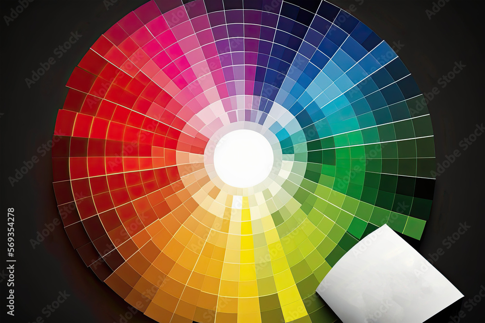 Designer multi-color swatch palette colour guide chart spectrum ... Designer multi-color swatch palette colour guide chart spectrum ...