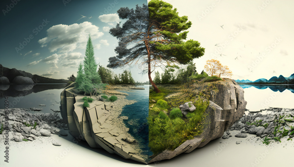 The Beauty of Nature on Earth: Our Globe Showcasing the Diversity of ...