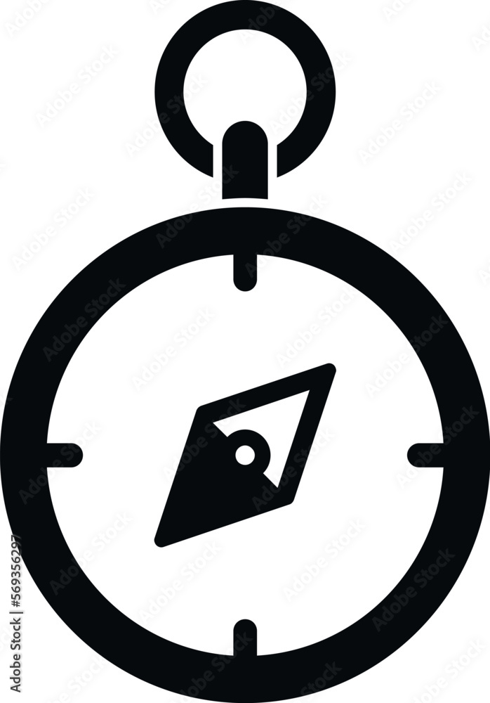 Compass core values icon simple vector. Value purpose. Trust integrity ...