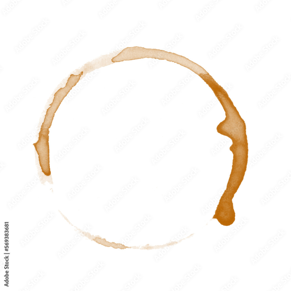 Coffee stains isolated on a transparent background. Royalty high ...