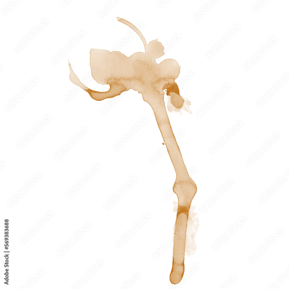 Coffee stains isolated on a transparent background. Royalty high ...