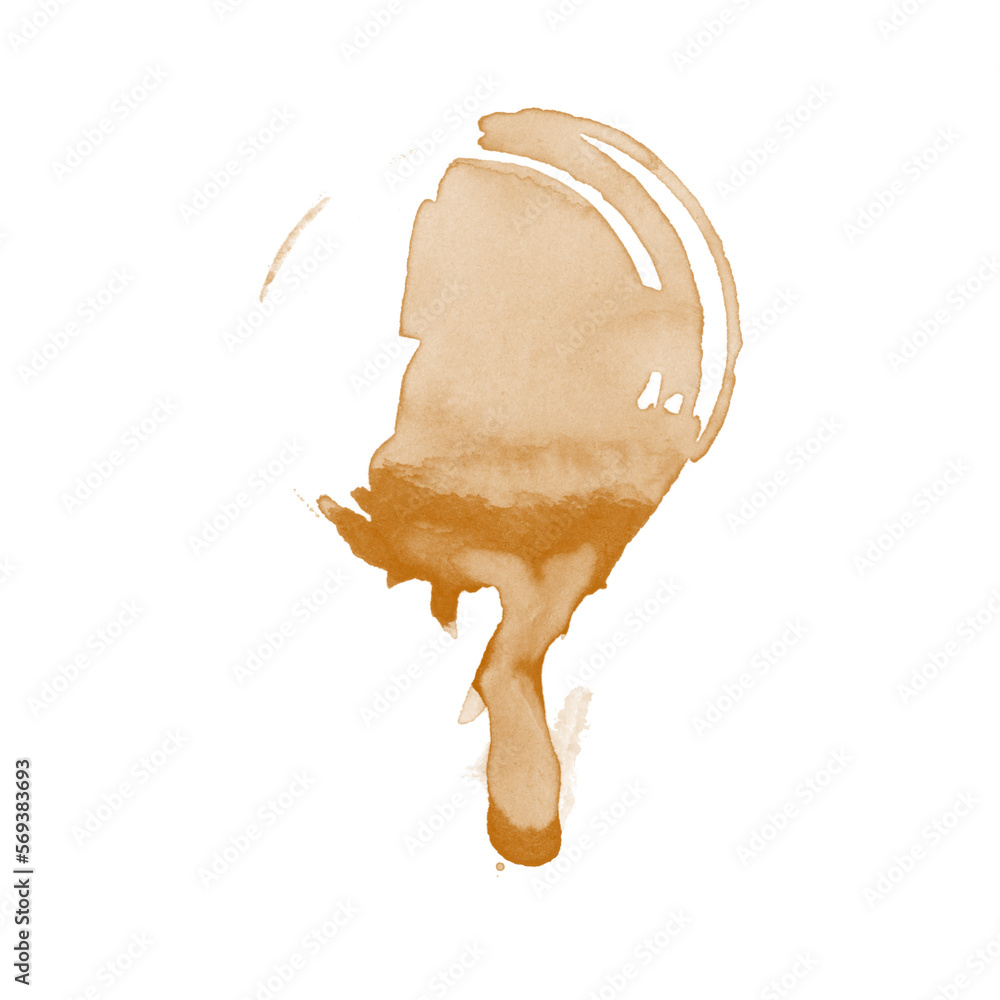 Coffee stains isolated on a transparent background. Royalty high ...
