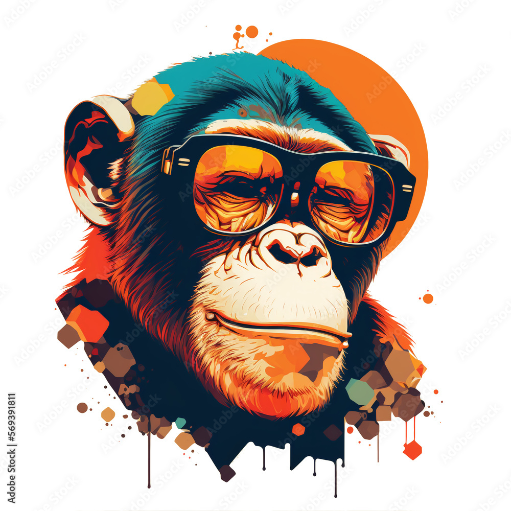 Ilustrace „Voici une illustration de singe idéale pour vos pages web ou ...