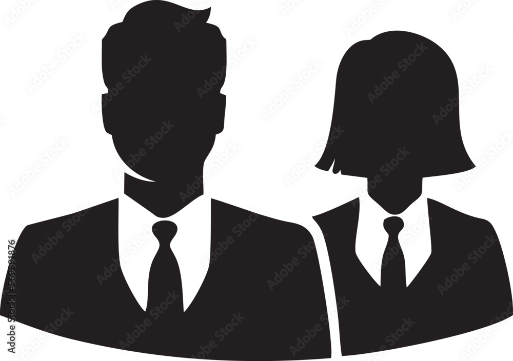 Avatar people icon symbol vector. Illustration of the human profile ...