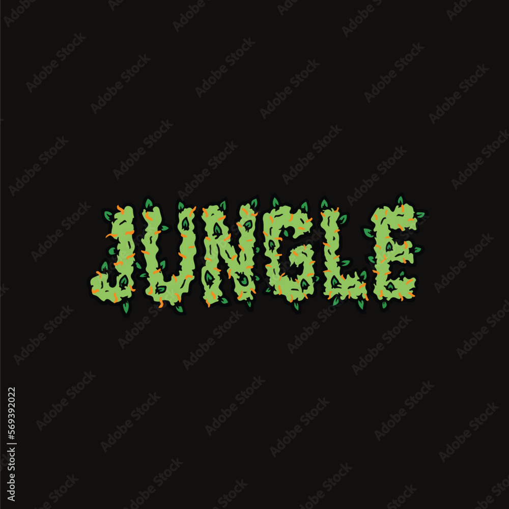 jungle word text letter form cookie cake donut oil wax nug weed vector ...