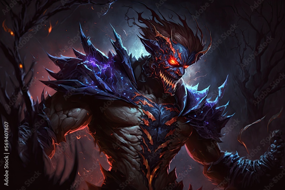 A powerful demon, who can increase his speed and damage at night and ...