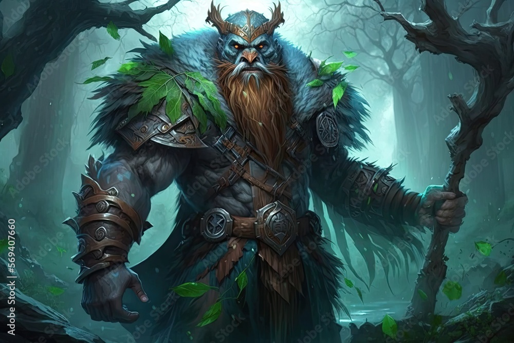 A powerful druid, who can summon a powerful bear companion and deal ...