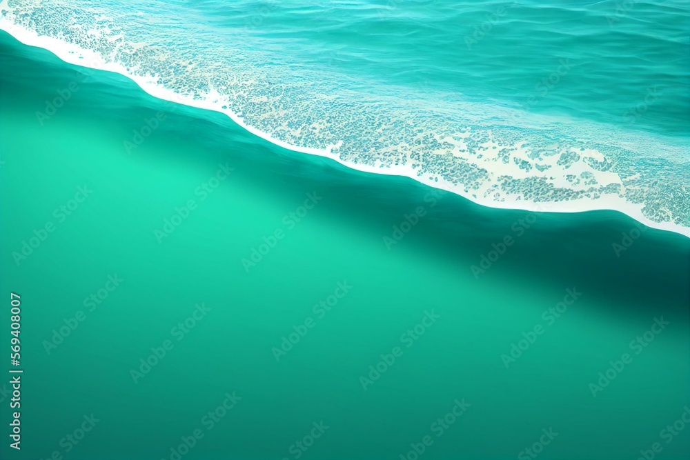 Ocean clear blue wave isolated on transparent background. PNG photo of ...