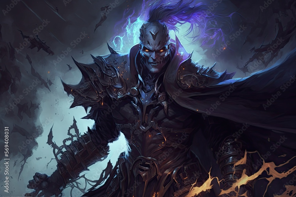 A powerful lord of death, who can heal allies and damage enemies with ...