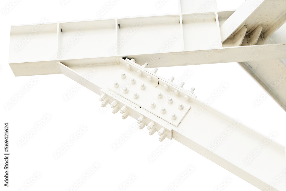 Foto de Large screw hexagon flange nut Supporting structures, metal ...