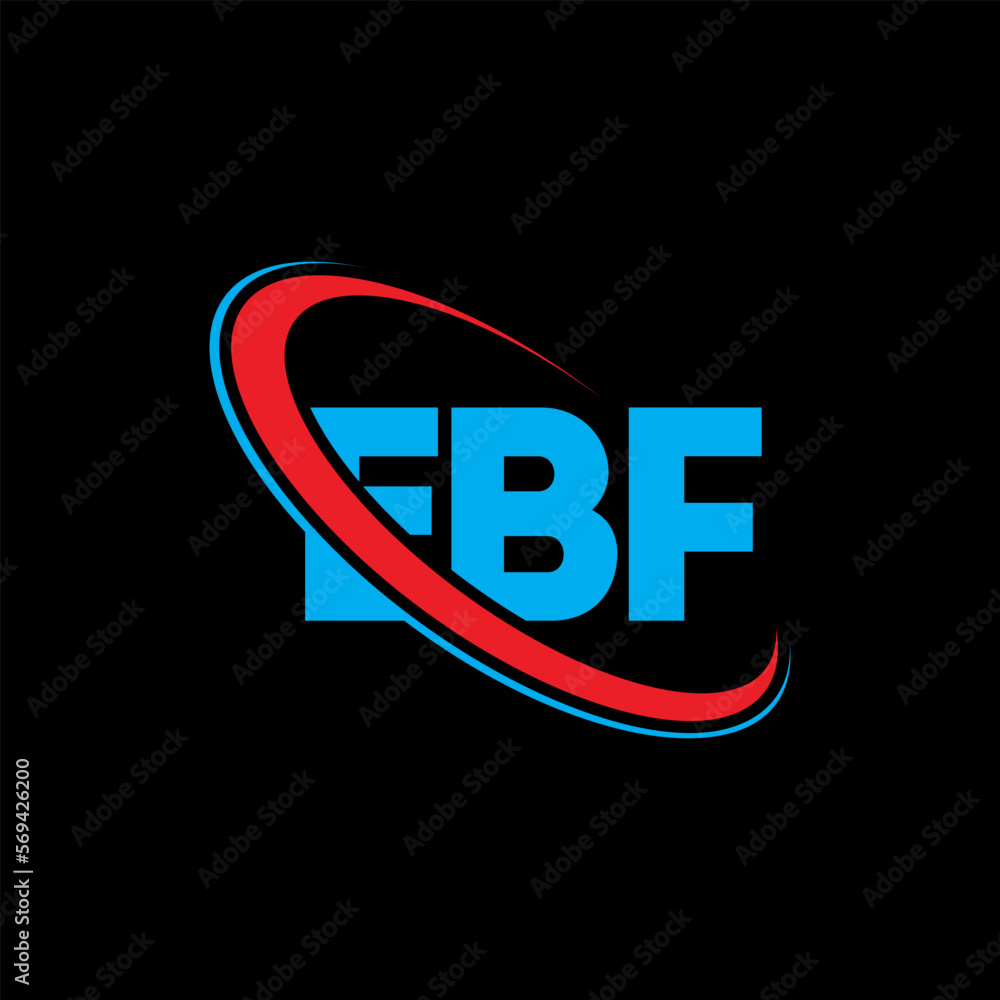 EBF logo. EBF letter. EBF letter logo design. Intitials EBF logo linked ...