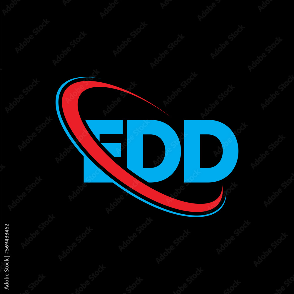 Edd Logo Edd Letter Edd Letter Logo Design Initials Edd Logo Linked With Circle And Uppercase