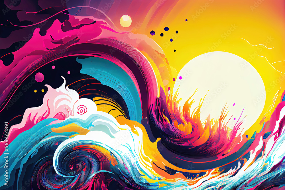 Modern abstract colorful background wallpaper design (Generative AI ...