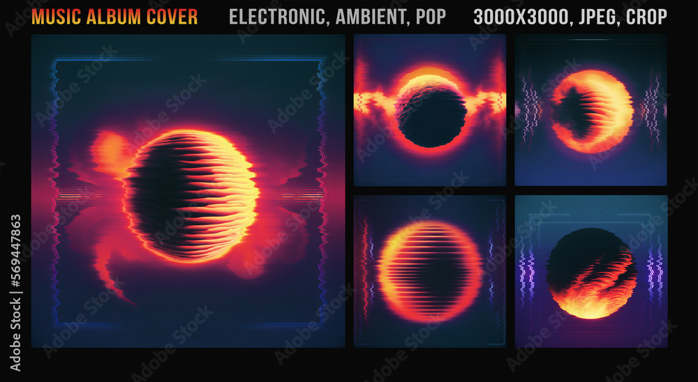 Music Album Cover for the Web Presentation. Vinyl and CD DVD artwork ...