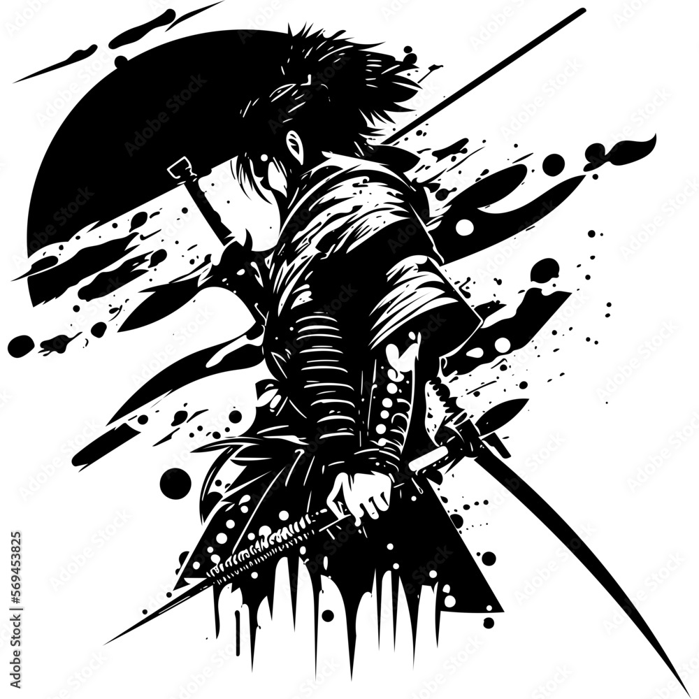 Samurai vectors Stock Vector | Adobe Stock