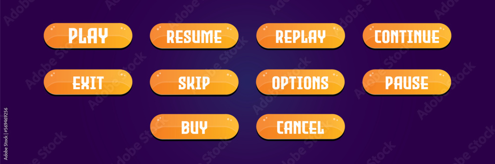 User Interface buttons set for games or apps. Game UI buttons. Mobile ... User Interface buttons set for games or apps. Game UI buttons. Mobile ...
