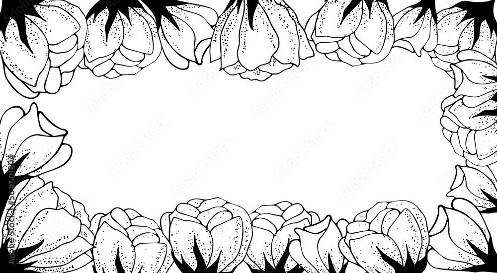 Beautiful floral art background with space for text. Luxury wallpaper ...