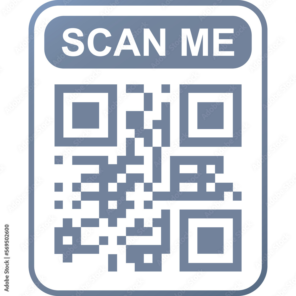 QR code colorful frame for scanning. Scan me phone tag. Template of QR ...