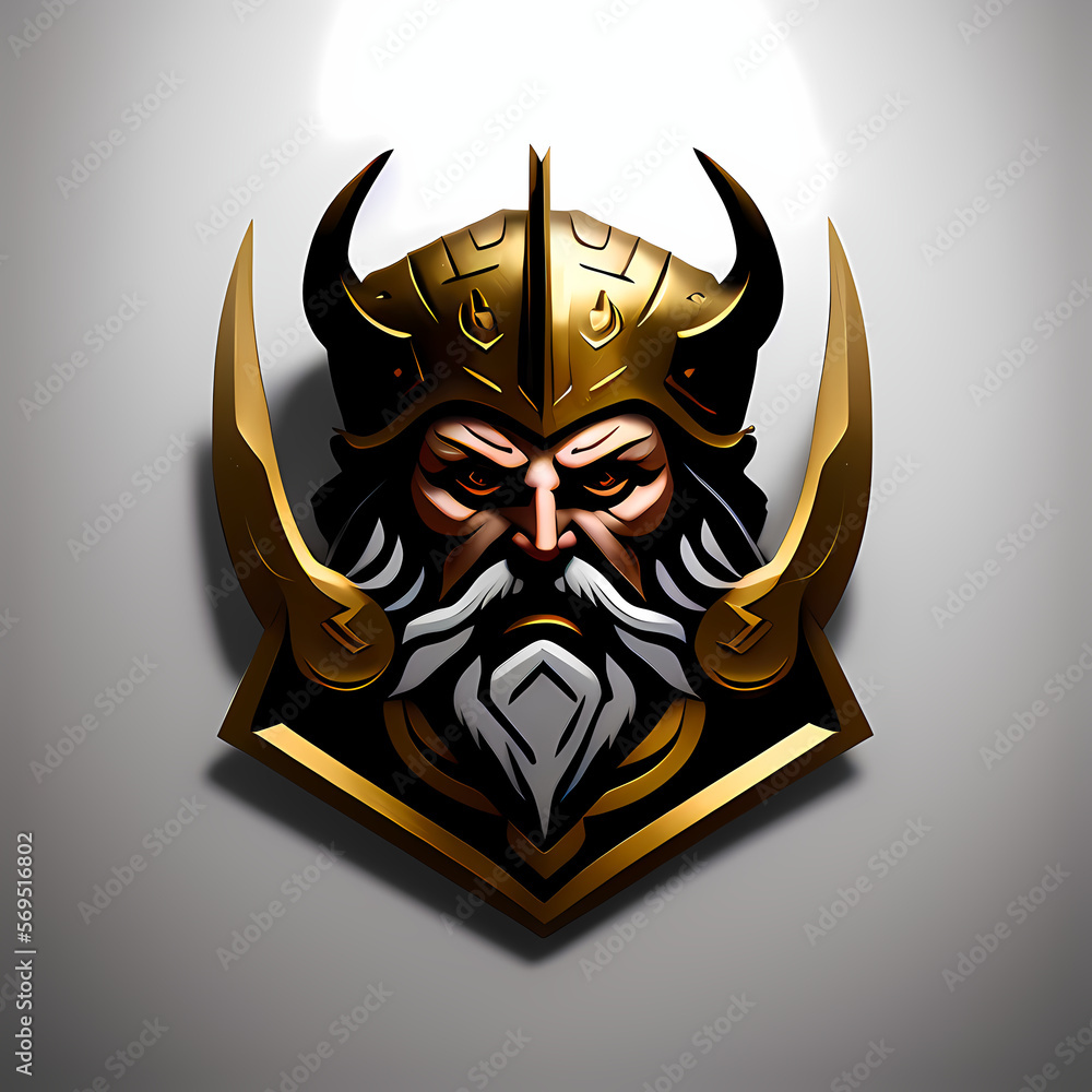Logo / Icon of Odin, a Norse Viking god. Generative AI Stock ...