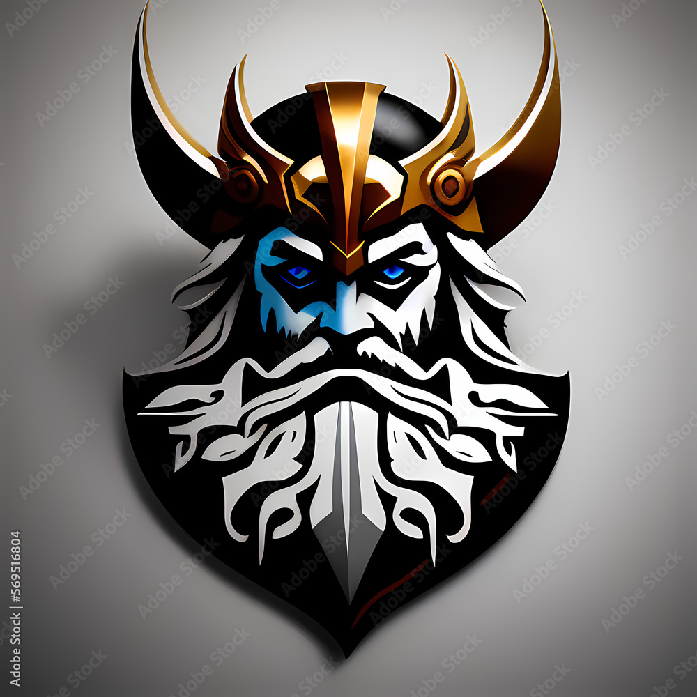 Logo / Icon of Odin, a Norse Viking god. Generative AI Stock Illustration | Adobe Stock