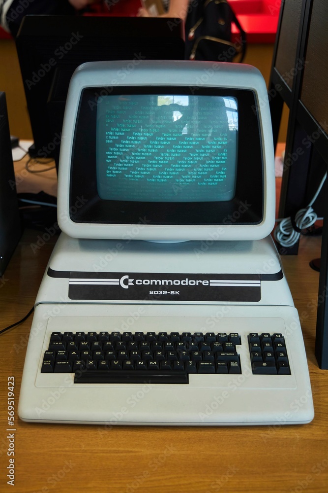 Moscow, Russia - May 7, 2022: Museum of Old Yandex Computers. The first ...