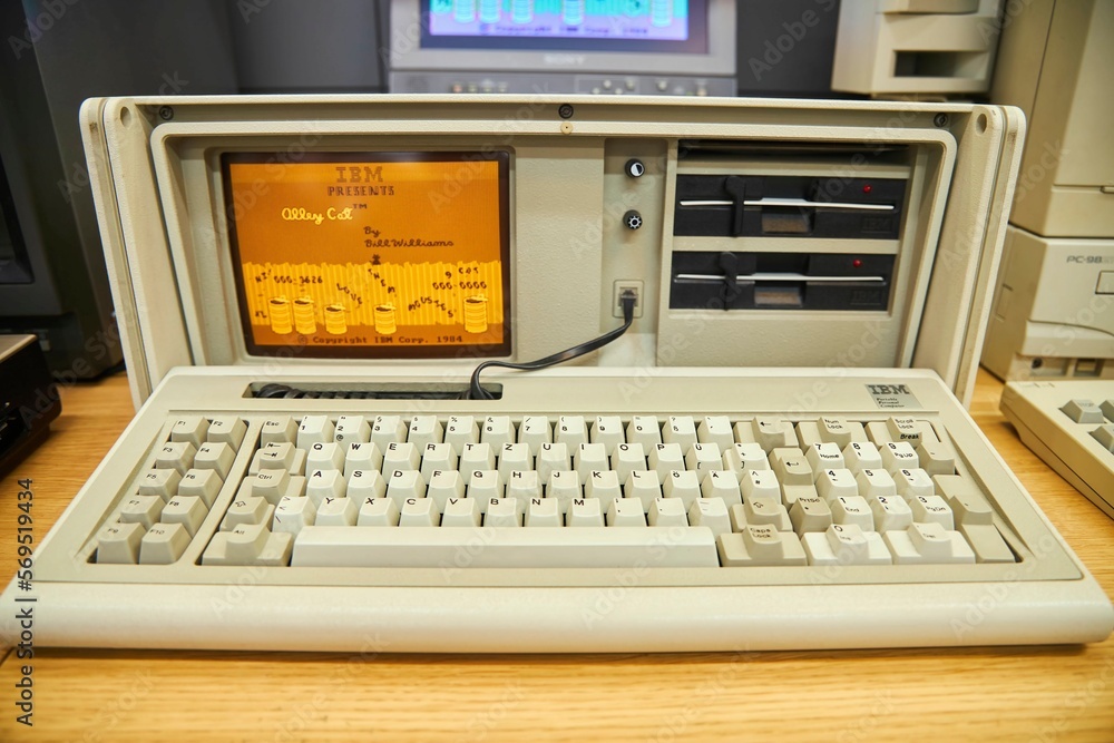Moscow, Russia - May 7, 2022: Museum of Old Yandex Computers. The first ...