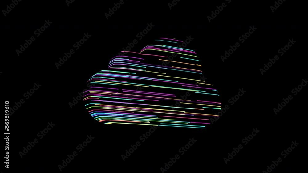 cloud systems, symbol of global technology and cloud services, 3D cloud ...