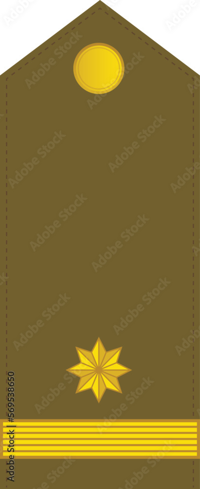 Shoulder pad NATO officer mark for the MAJOR insignia rank in the North ...