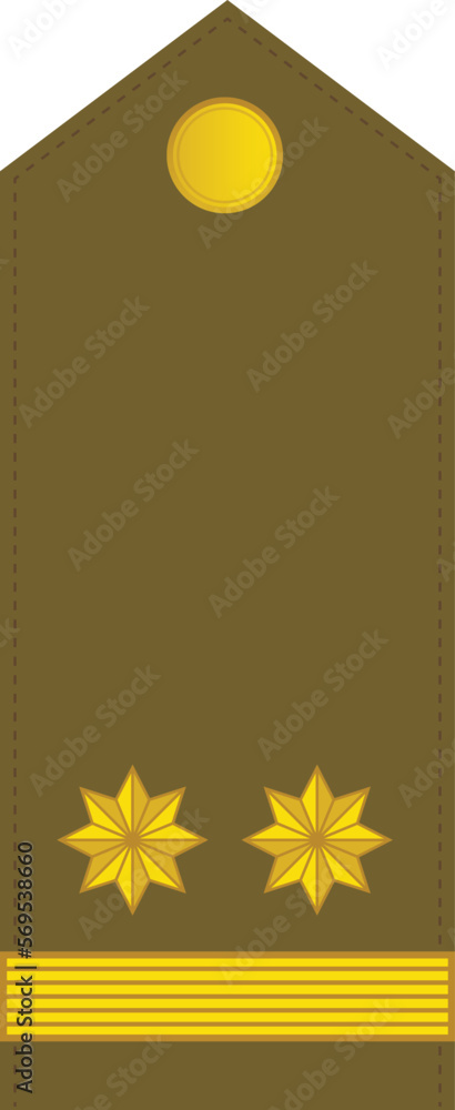 Shoulder pad NATO officer mark for the POTPOLKOVNIK (LIEUTENANT COLONEL ...