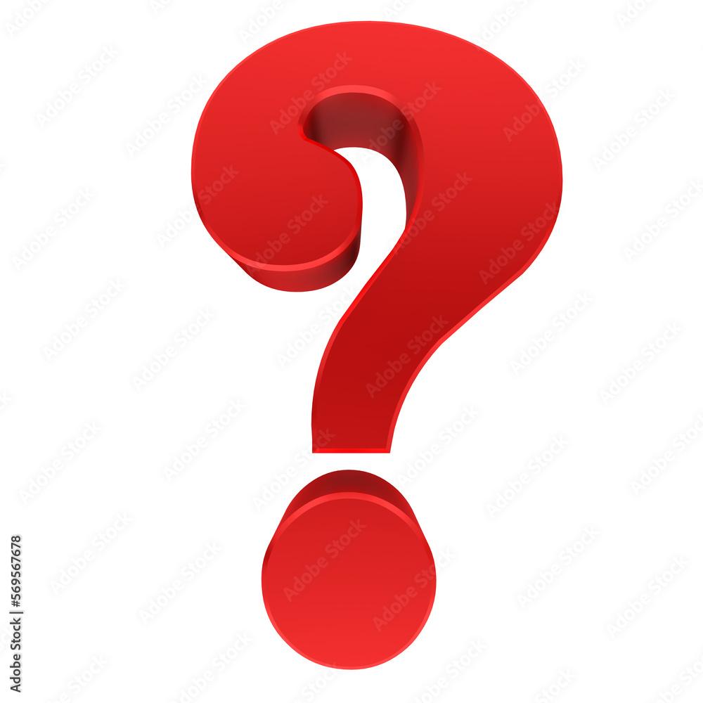 Question mark red transparent background PNG Stock-Illustration | Adobe ...