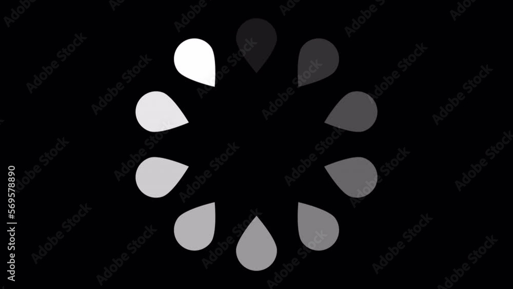 Loading Circle, Video. Loading Animation Icon on Transparent Background ...