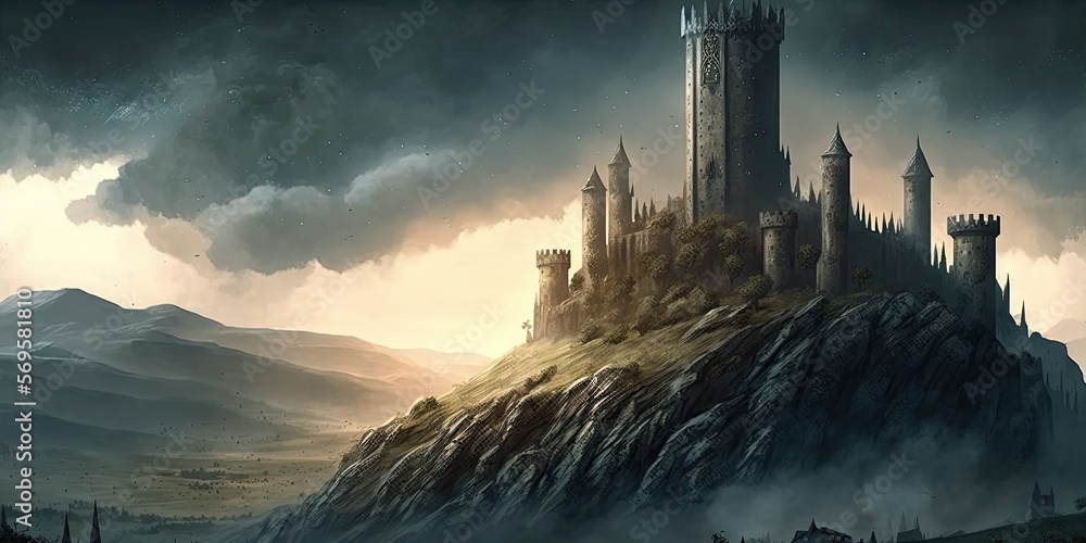 Dark souls castle, anor londo landscape, dark souls, dark fantasy ...