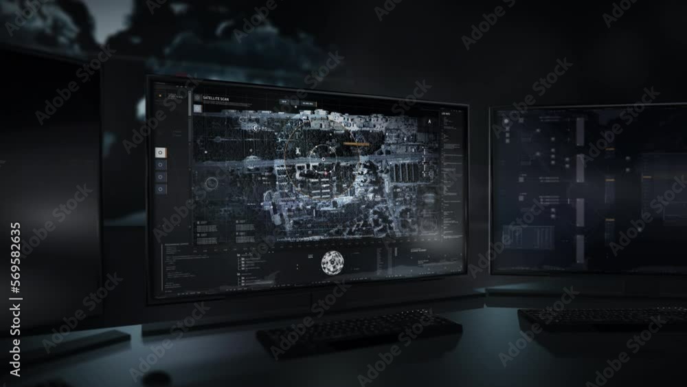 Spy Network Technology Ui Used For Target Search During Secret ...