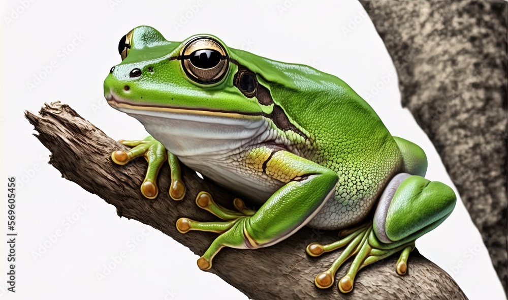 Green tree frogs of Australia. White's tree frog, often known as the ...