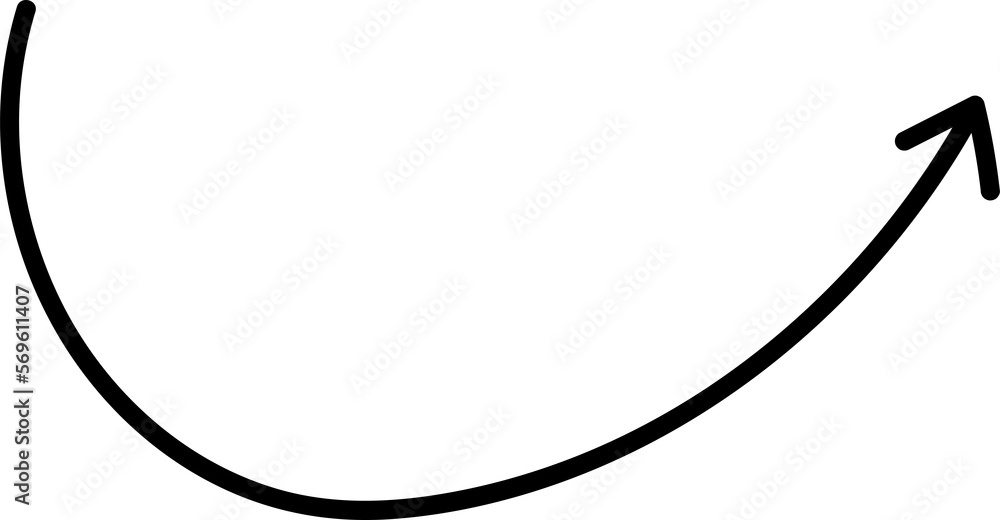 Hand drawn arrow line clip art Stock Illustration | Adobe Stock