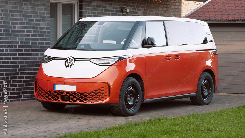 Emden, Germany - February 2023: Der neue Volkswagen-ID Buzz ist die ...