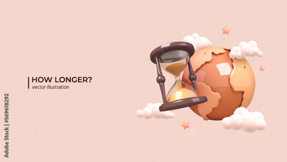 3D Global warming and climate change Concept. Realistic 3d design of ...