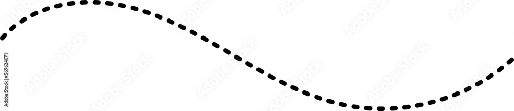 Hand Drawn Dotted Line Clip Art Stock Vector Adobe Stock