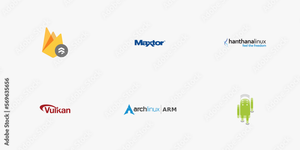 Famous computer and device brand logo. Editorial computer and device ...