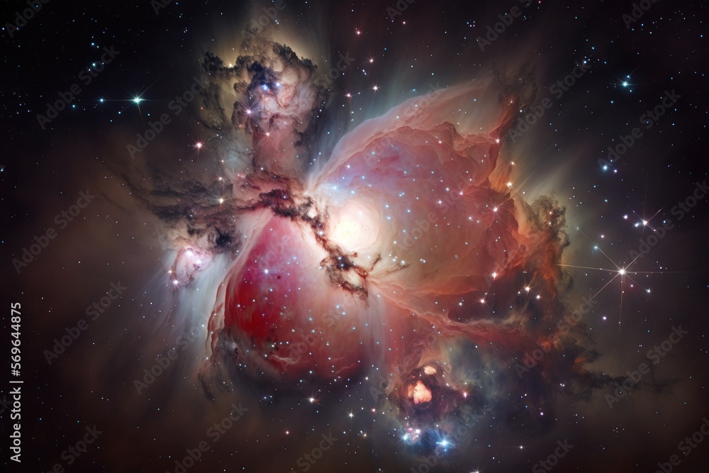 Orion Nebula M42 with Galaxy,Open Cluster,Globular Cluster, stars and ...