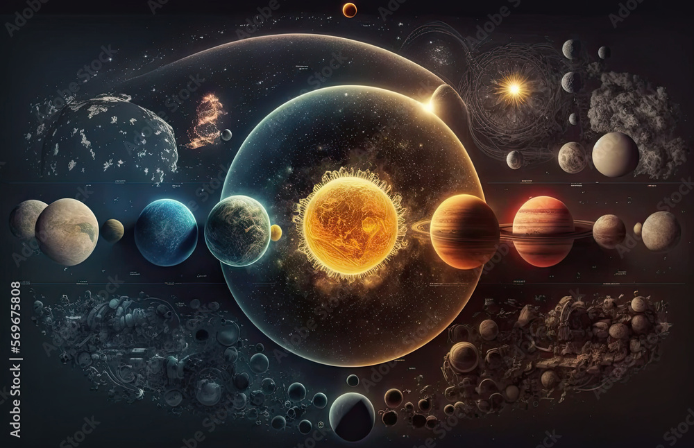 Planet Chart Stock Illustration | Adobe Stock