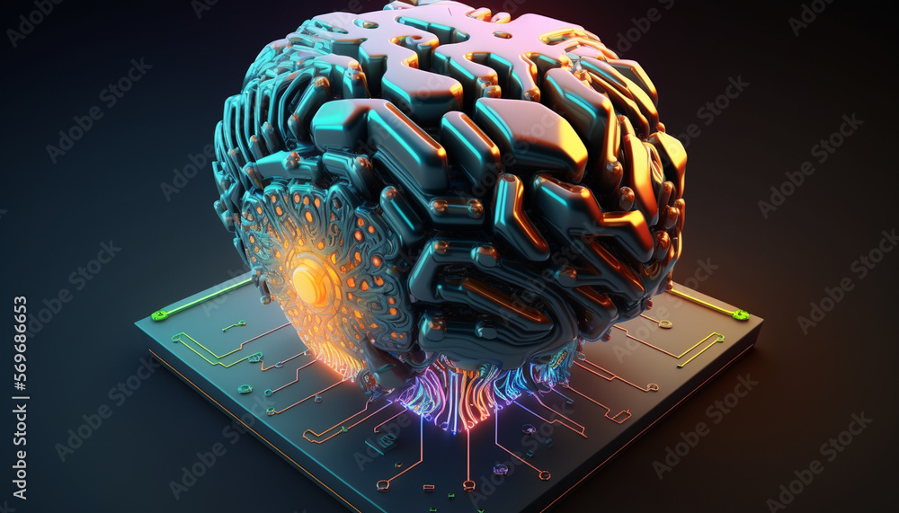 Futuristic Artificial Intelligence, AI, Super Brain Conducting Super ... Futuristic Artificial Intelligence, AI, Super Brain Conducting Super ...