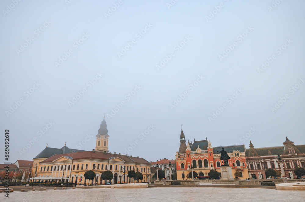 Admire the grand architecture of Oradea with this breathtaking empire ...