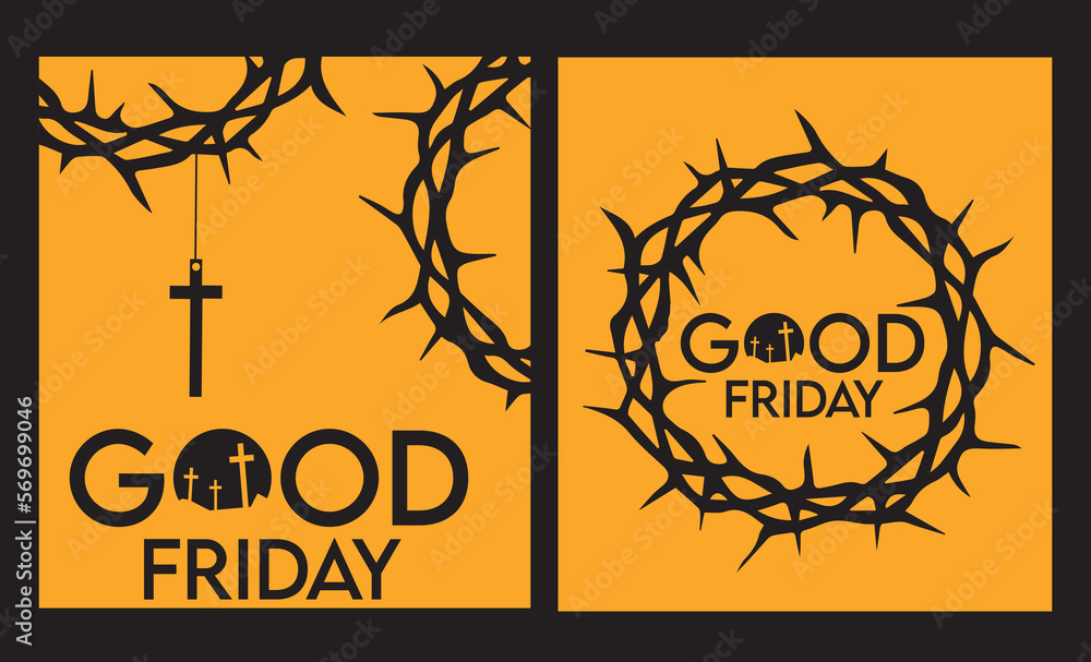 Good Friday banner and Poster. Good Friday is a Christian holiday ...