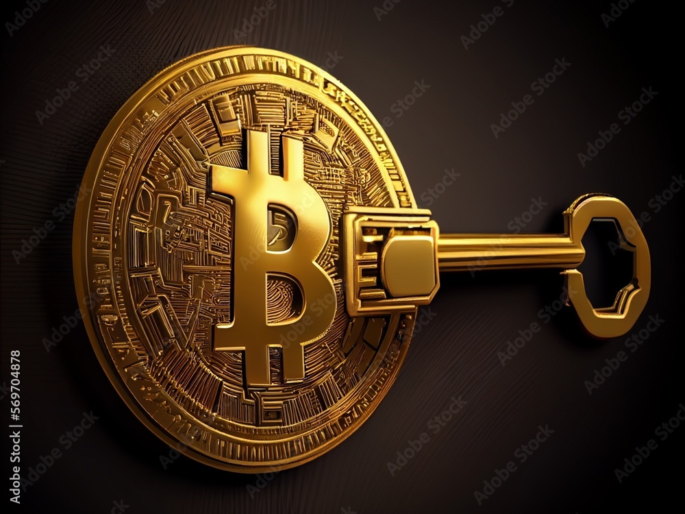 Bitcoin crypto currency lock tresor bank , safe wallpaper , golden ...
