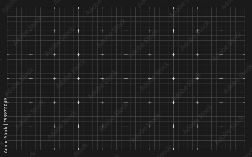 Dark gray background with empty space. Architectural gray graph paper ...