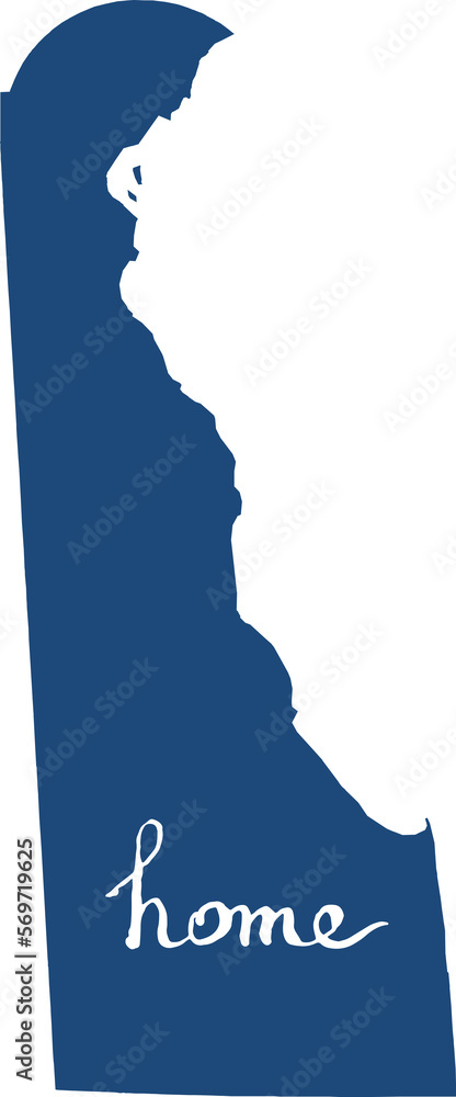 delaware state home sign - PNG image with transparent background Stock ...